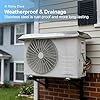 Amazon.com: Mini Split Cover for Outside Unit, Heat Pump Outdoor Covers ...