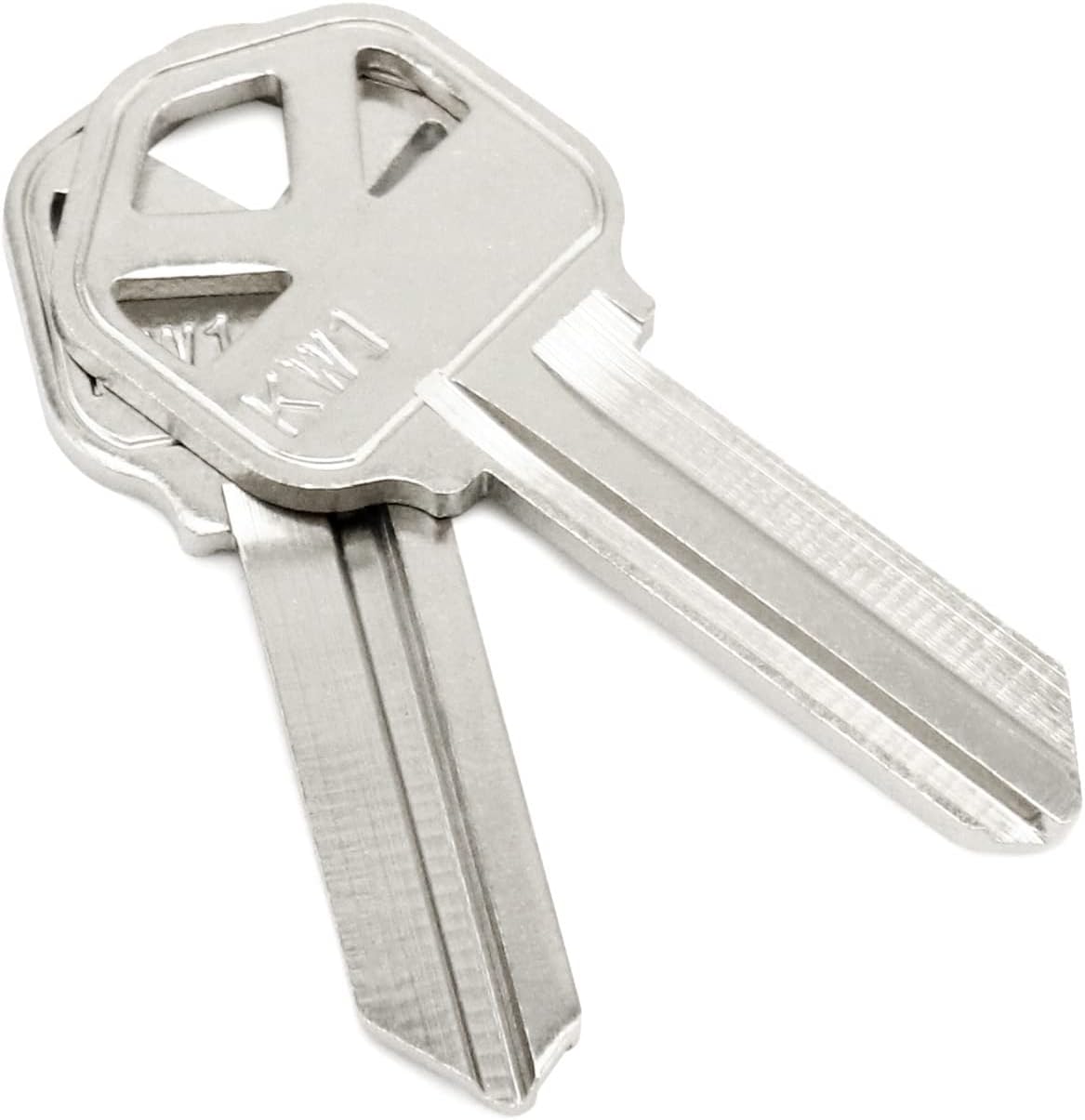 QWORK Llaves en blanco en blanco, paquete de 50 llaves de estructura de ...