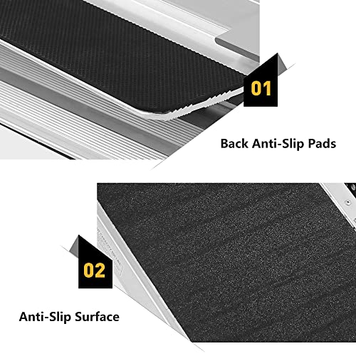 ORFORD Non Skid Wheelchair Ramp 6FT, Threshold Ramp with an Applied ...