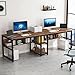 TEKAVO Large Computer Table for Two People | 200 cm | Big Table for ...