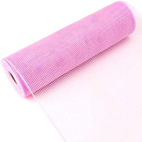 Amazon.com: 10 Inch x 30 Feet Deco Poly Mesh Ribbon - Purple Non ...