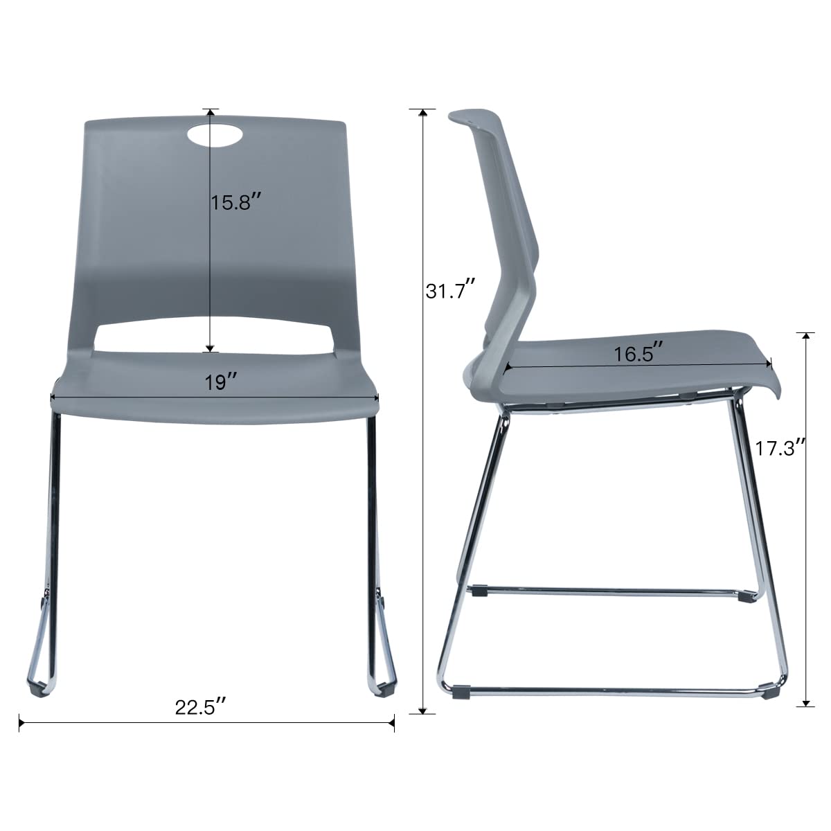 Modern Stacking Chairs Naku Stack Chair | Inno