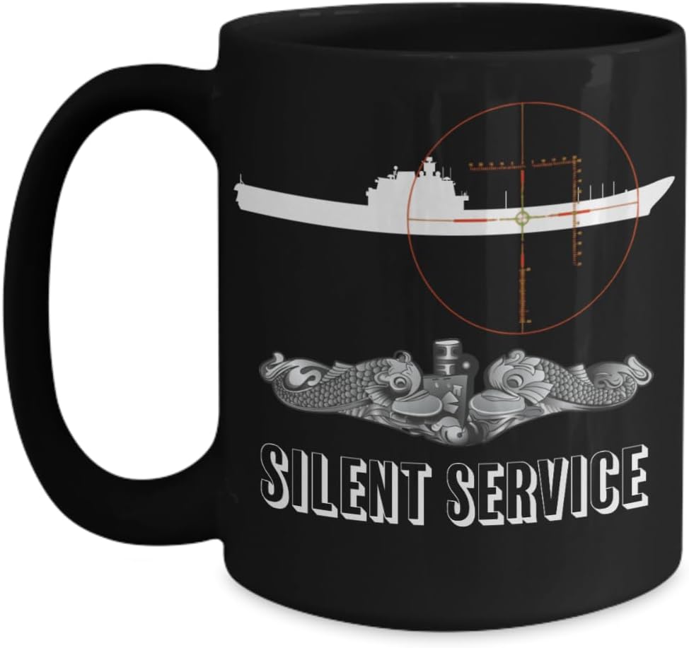 Amazon.com: Silent Service Coffee Mug, Gift For, US Navy Submarines ...