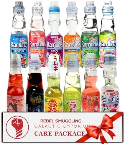 Amazon.com: Ramune Japanese Soda with Marble Variety 12 Pack Care ...