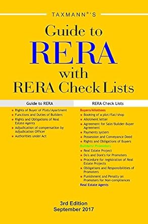 Guide to RERA with RERA Check Lists: 9789386882073: Books - Amazon.ca