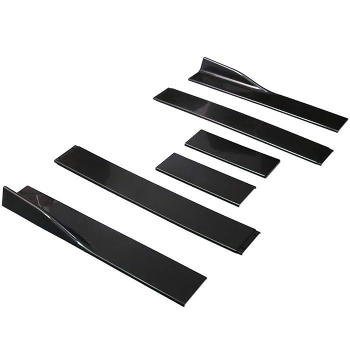 Buy ECCPP Side Skirts Fits Universal Vehicles Black Style Side Skirt Rocker Modified 86" 4 ...