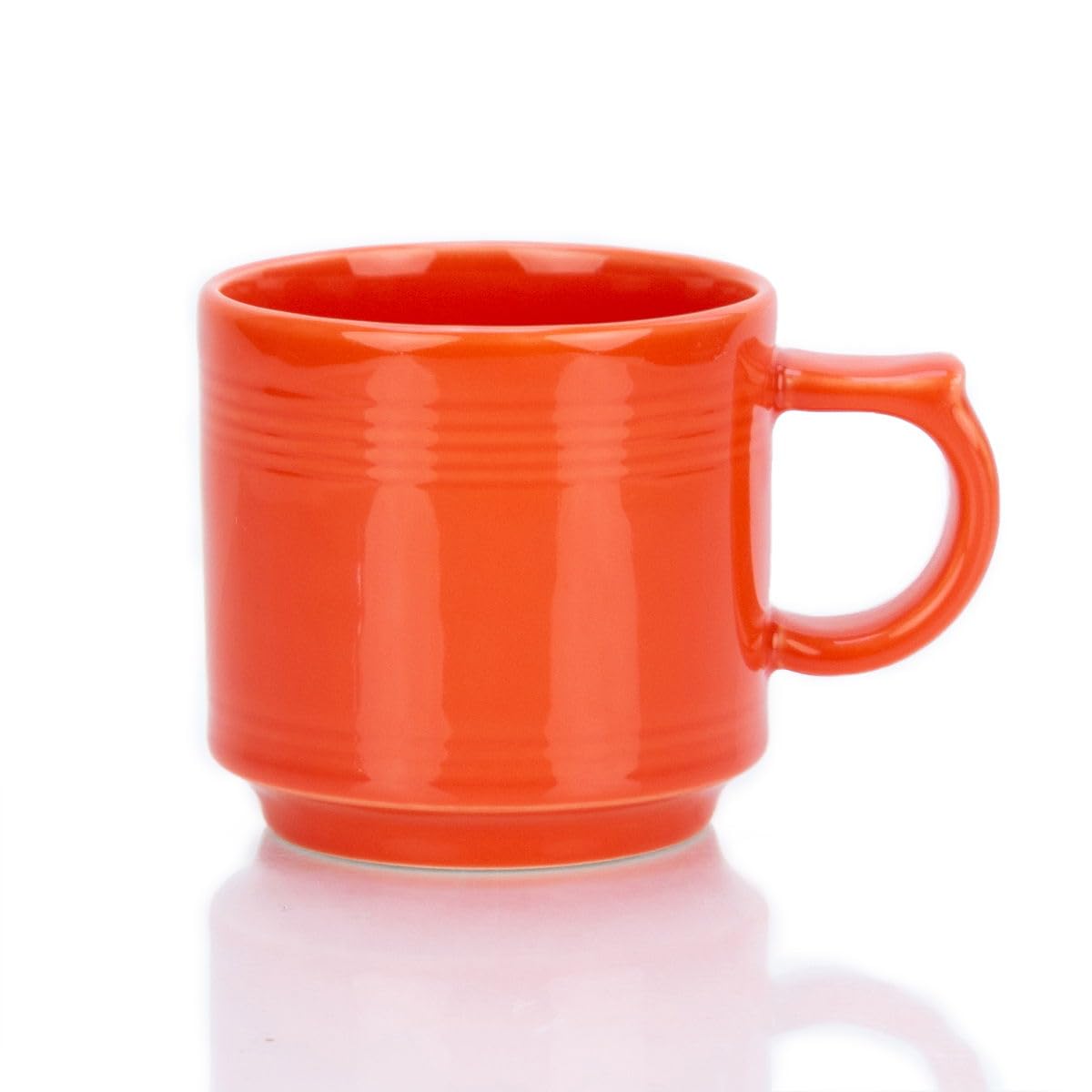 Amazon.com | Fiesta Homer Laughlin Poppy Stackable Mug: Coffee Cups & Mugs