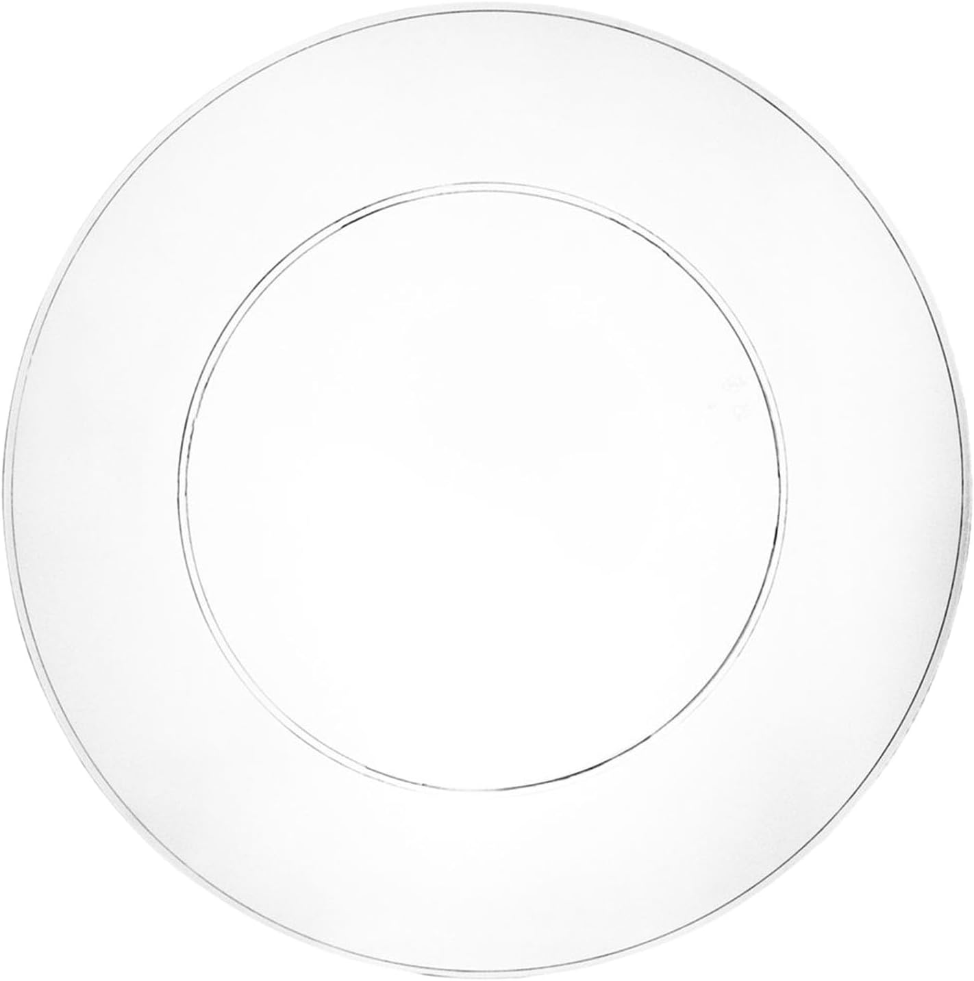Amazon.com: EcoQuality Disposable 7.5" inch Round Clear Plastic Plates ...