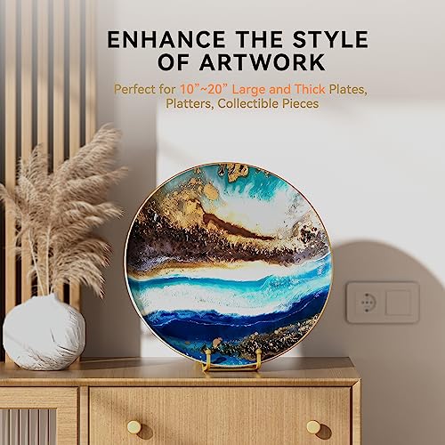 Snapklik.com : IPAME 10 Inch Large Plate Stands For Display - Metal ...