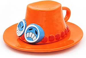 Amazon.com: Koelin Anime Onepieces Coffee Mugs Sabo Ace Hat Mug Set ...