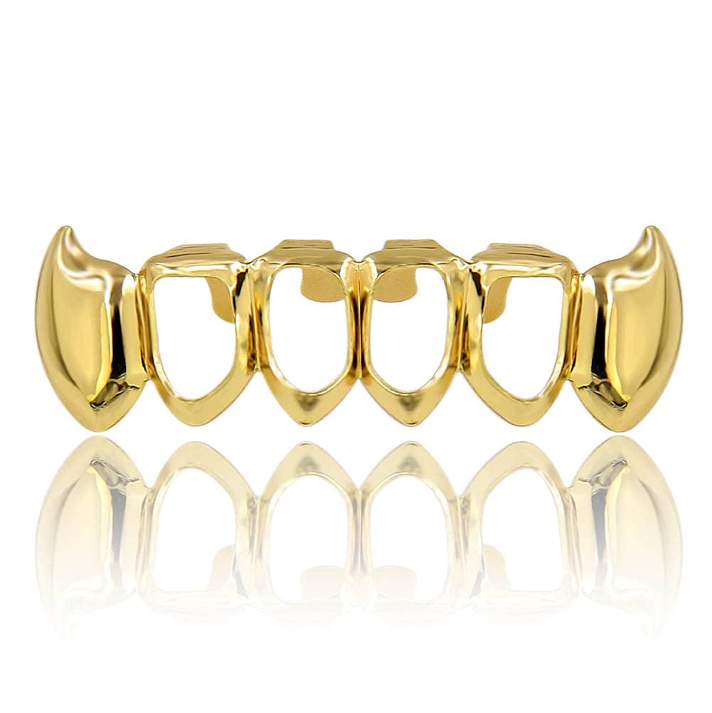 Snapklik.com : TOPGRILLZ 14K Gold Plated Open Face Top And Bottom ...