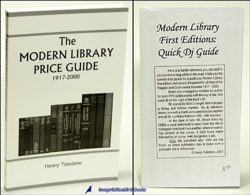 The Modern Library Price Guide 1917-2000 -plus- Modern Library First ...