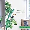 Amazon.com: Tropical Leaves Wall Decals Removable Toucan Wall Stickers ...