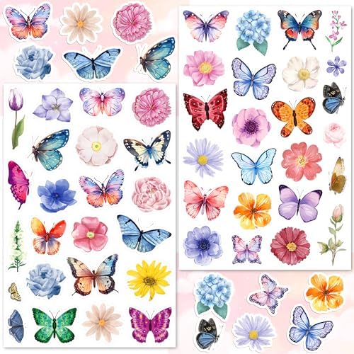 Amazon.com: Joy Bang 344 Pcs Spring Flowers & Butterfly Bug Animal ...
