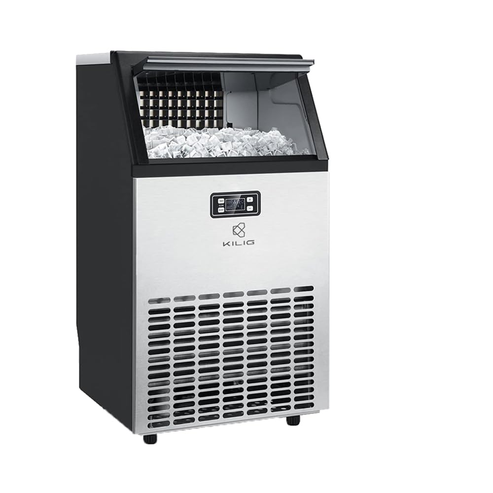 Kilig FS45 Commercial Clear Ice Maker Machine, 45 KG/Day Capacity, Self ...