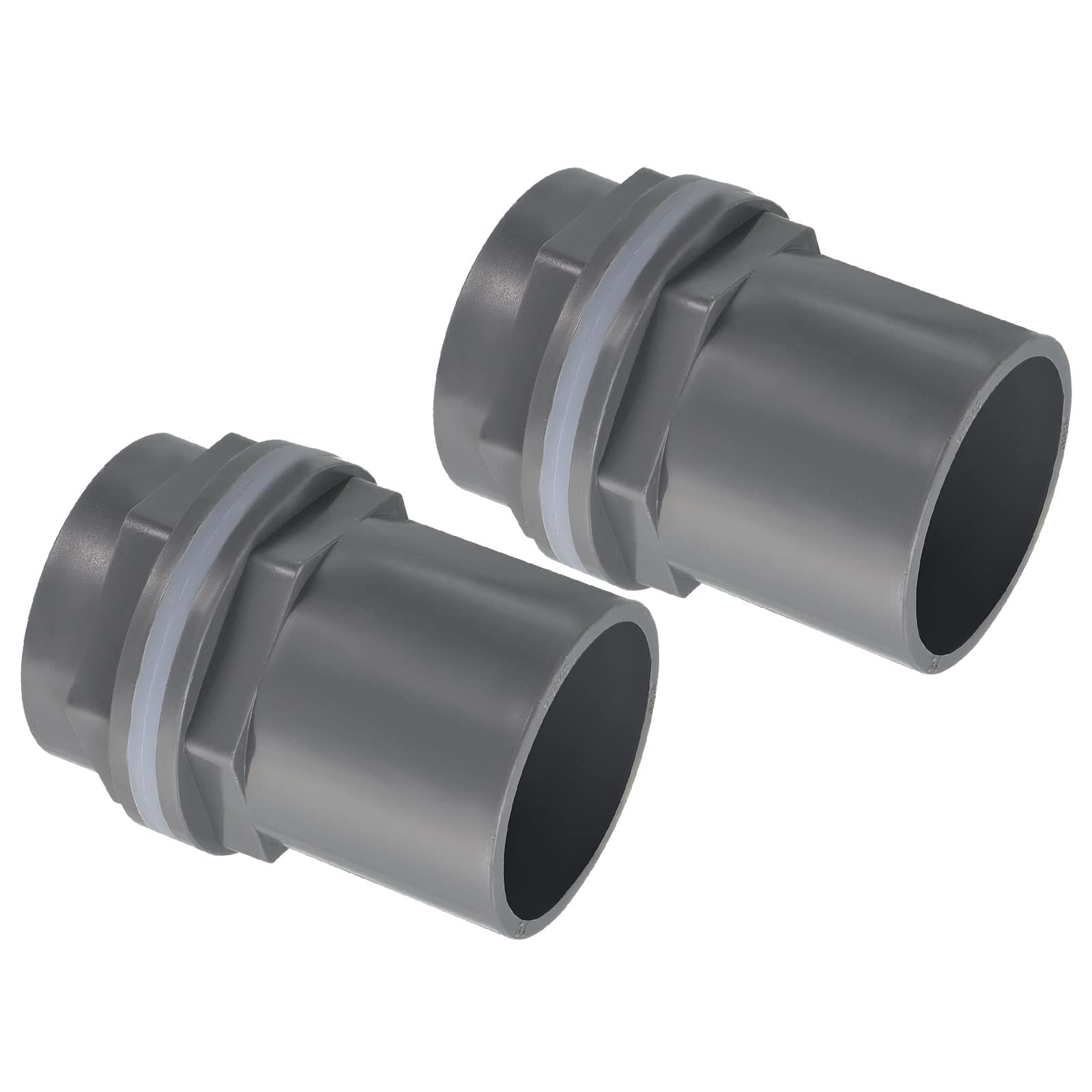 Amazon.com: PATIKIL PVC Water Tank Pipe Fitting 1-1/2" ID DN40 ...