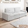 Amazon.com: HALLYBEE Sofas for Living Room Linen Couch with Extra Deep ...