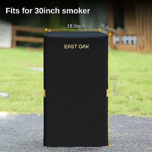 EAST OAK 30-Inch Electric Smoker with Cover, Smoker with Side Wood Chip ...