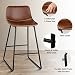 Amazon.com: HeuGah Bar Stools, 30" Bar Height Stools Set of 4,Faux ...