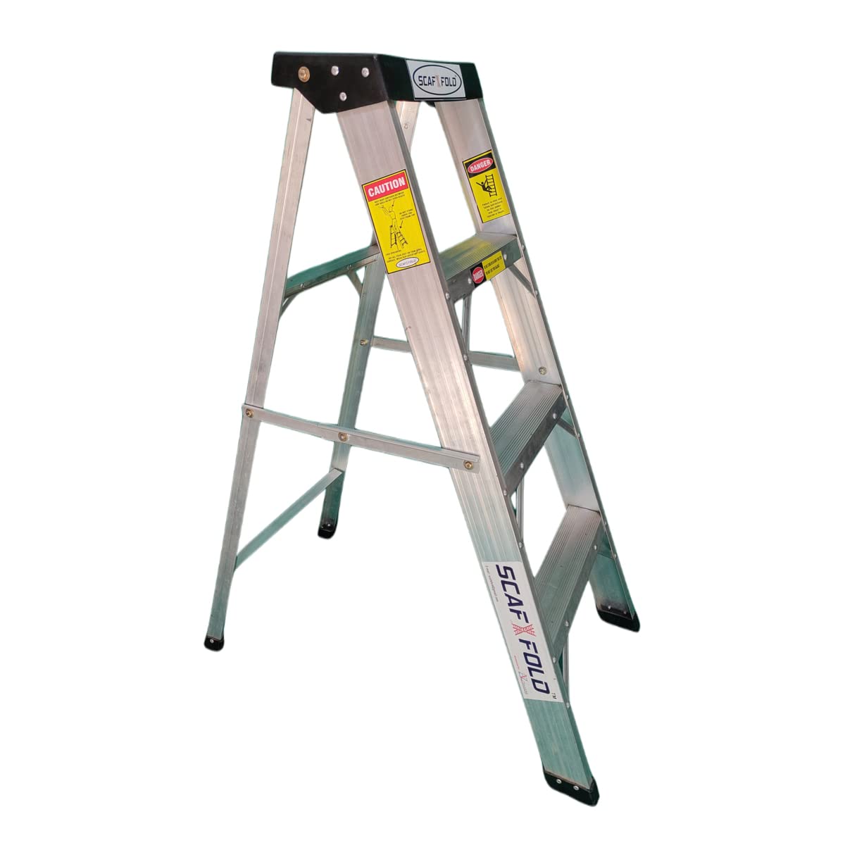 Scaf X Fold 4 Feet 3 Steps Light Weight Aluminium Heavy Duty Folding ...