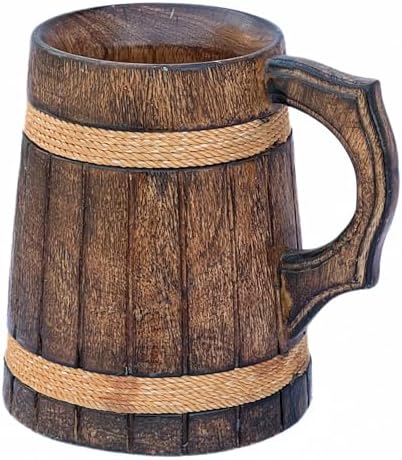 Amazon.com | collectiblesBuy Wooden Beer Mug Medieval Inspired Souvenir ...