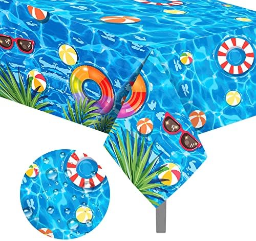 Amazon.com: Dydamud Summer Beach Tablecloths, Beach Themed Party ...