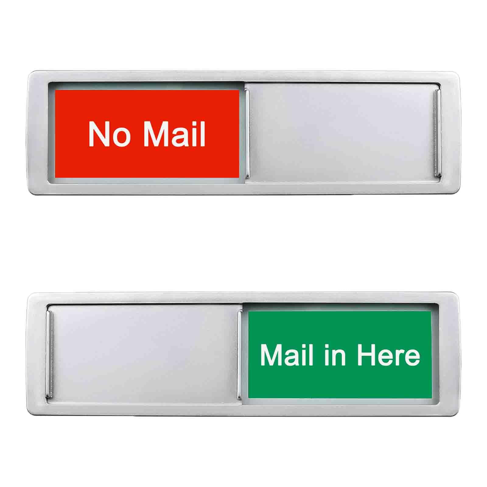Amazon.com : Mail In Here Sign,No Mail Slider Sign for Home Office ...