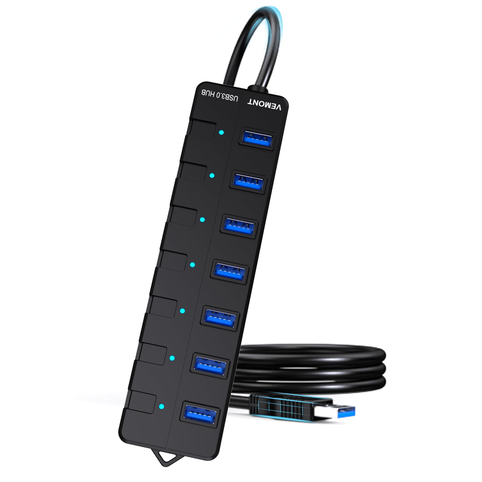 Snapklik.com : USB HUB,VEMONT 7 Port USB 3.0 Hub