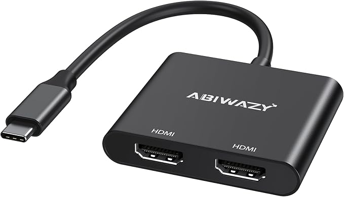 Amazon.com: USB C to Dual HDMI Adapter 4K@60Hz, HDMI Splitter for Dual ...