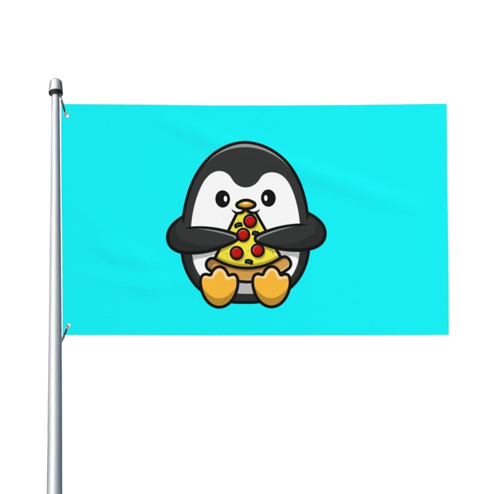 Penguin Eating Pizza