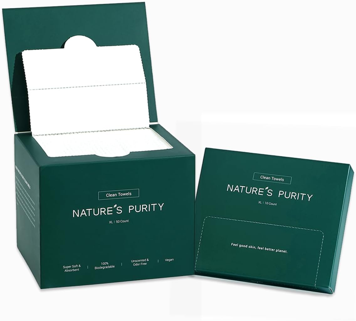 Amazon.com: HOMEXCEL Face Towels, Disposable Face Towelette ...