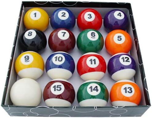 Spots and Stripes Pool Balls (4cm / 40mm) for Small Pool Table : Amazon ...