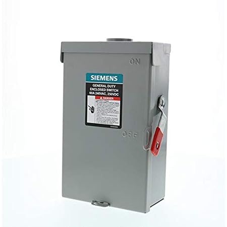 Siemens GNF322RA 3P 60A 240V General Duty Safety Switch Outdoor, Non ...