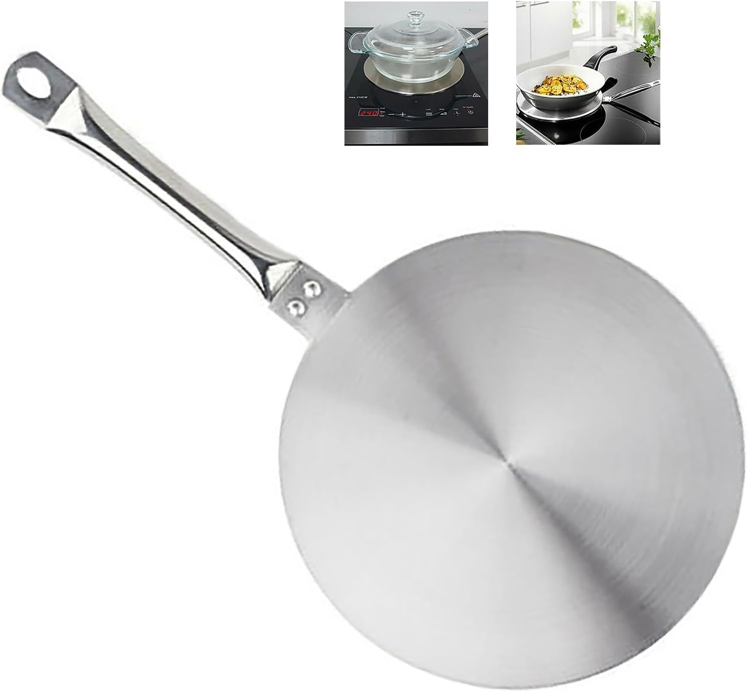 Amazon.com: Houkiper Heat Diffuser for Glass Cooktop, 7.6inch Stainless ...