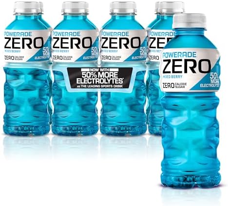 Amazon.com : POWERADE Zero Mixed Berry Bottles, 20 fl oz, 8 Pack ...