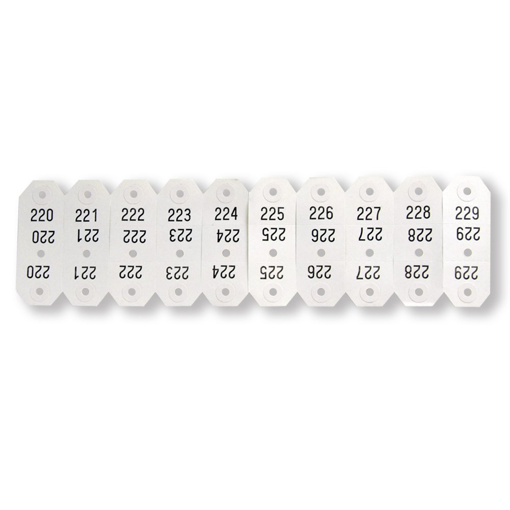 Amazon.com: UltraSource 448509 3-Part Head Tag, Clipped Corners ...