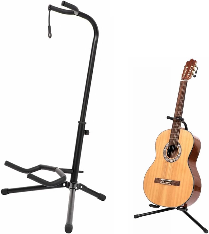 GLEAM Guitar Stand - Adjustable Fit Electric, Classical Guitars and ...
