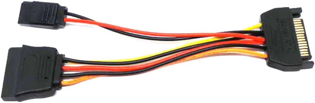 Amazon.com: 15-Pin Female SATA to 15-Pin Male SATA Plus Slimline SATA ...