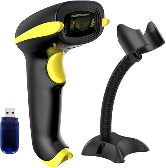 Amazon.com : NADAMOO Wireless Barcode Scanner Compatible with Bluetooth ...