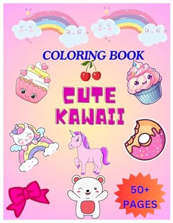 Cute Kawaii Coloring Book: Pathways, Peaceful: 9798326064028: Amazon ...