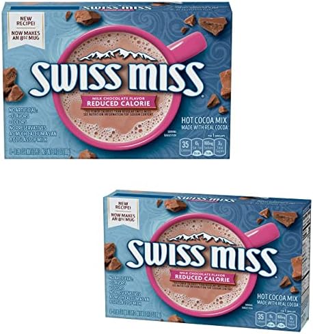 Amazon.com : Swiss Miss Milk Chocolate Flavor Reduced Calorie Hot Cocoa ...