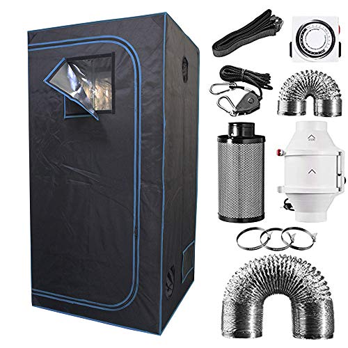 SAMTRONIC Indoor Plant Grow Tent Complete Kit, Hydroponics Tent System ...
