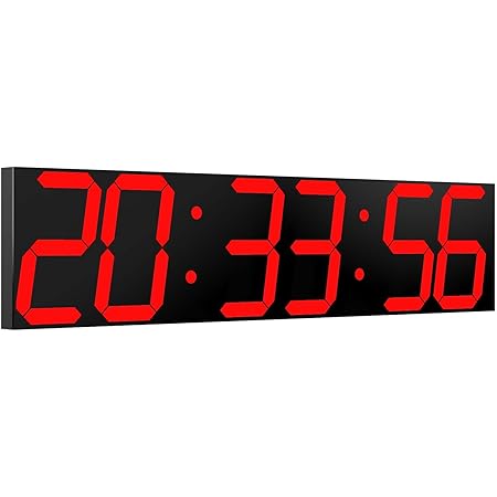 Amazon.com: Ivation Huge Large Big Oversized Digital LED Clock - Shelf ...