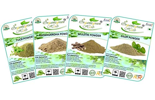 Buy Organicgreen Herb Kadha Powder combo pack Giloy | Tulsi ...