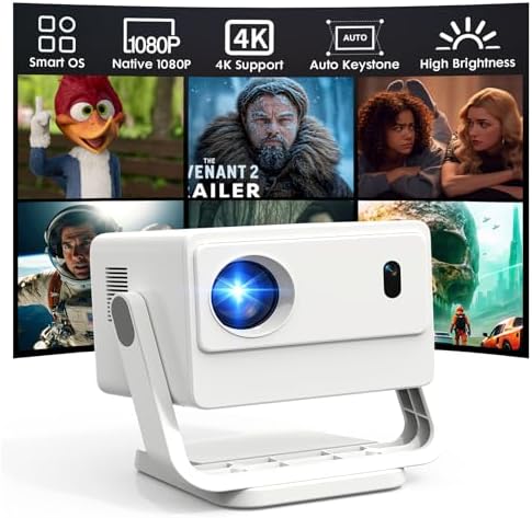 Amazon.com: 【Built-in Apps & Native 1080P】Smart Mini Projector with ...