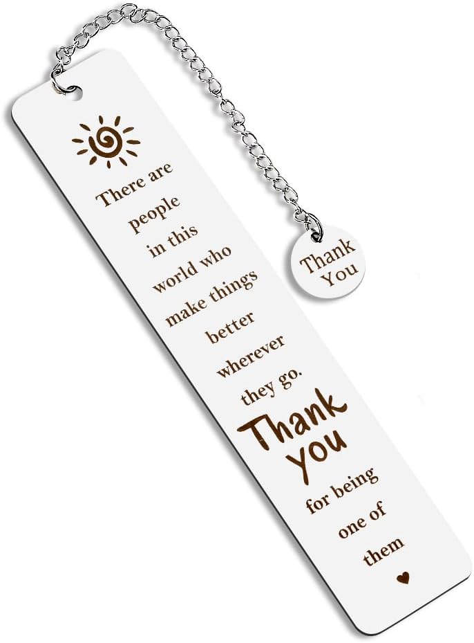 Metal Bookmark Thank You Teacher Appreciation Gifts Book Marker ...