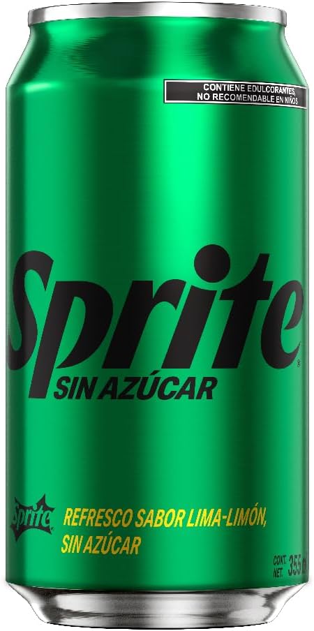 Sprite 6 Pack Refresco Sabor Lima-Limón Sin Azúcar Lata 355 ml cada uno ...