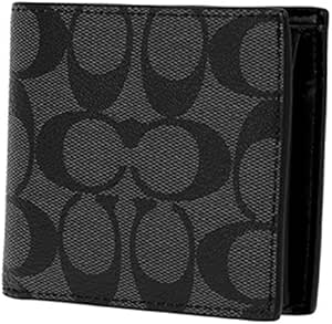 Amazon.co.jp: Coach F75006/CQ/BK/1 Bifold Wallet, Black : Clothing ...
