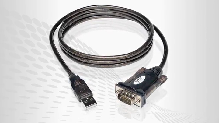 Watch Tripp Lite 5ft USB to Serial Adapter Cable ﹙USB-A to DB9 M/M ...