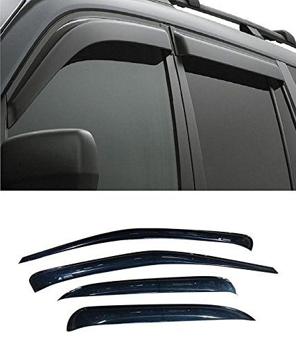 Santech Car Rain Wind Door Visor Side Window Deflector and Keyring for ...